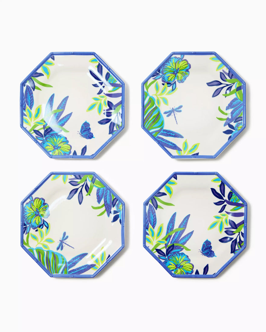 Porcelain Appetizer Plate – Splash of Pink - Your Lilly Pulitzer Store